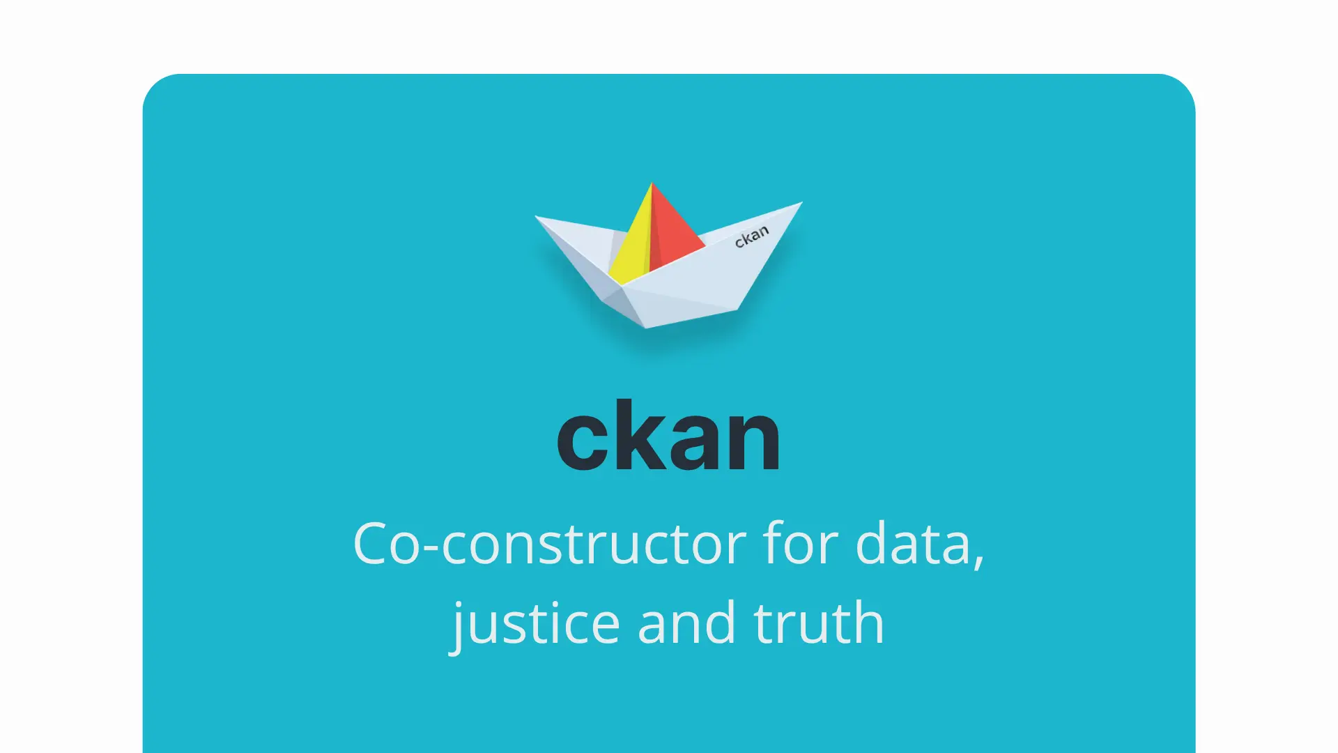 Is there a new vision for CKAN? CKAN as a co-constructor for data ...